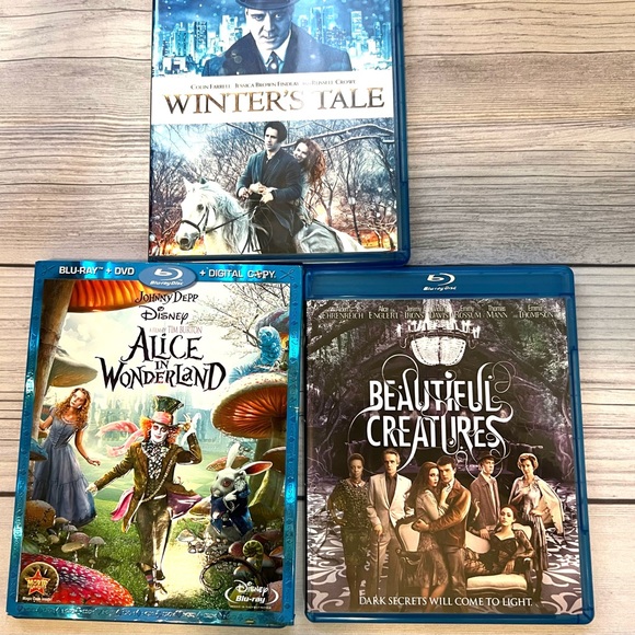Media | Bluray Bundle Alice In Wonderland Beautiful Creatures Winters ...